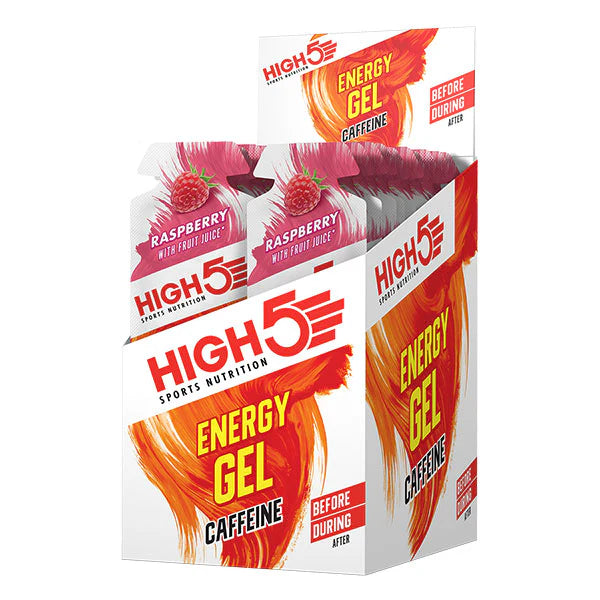 Gel Énergétique HIGH5 ENERGY GEL Caffeine (40g) Framboise – Probikeshop
