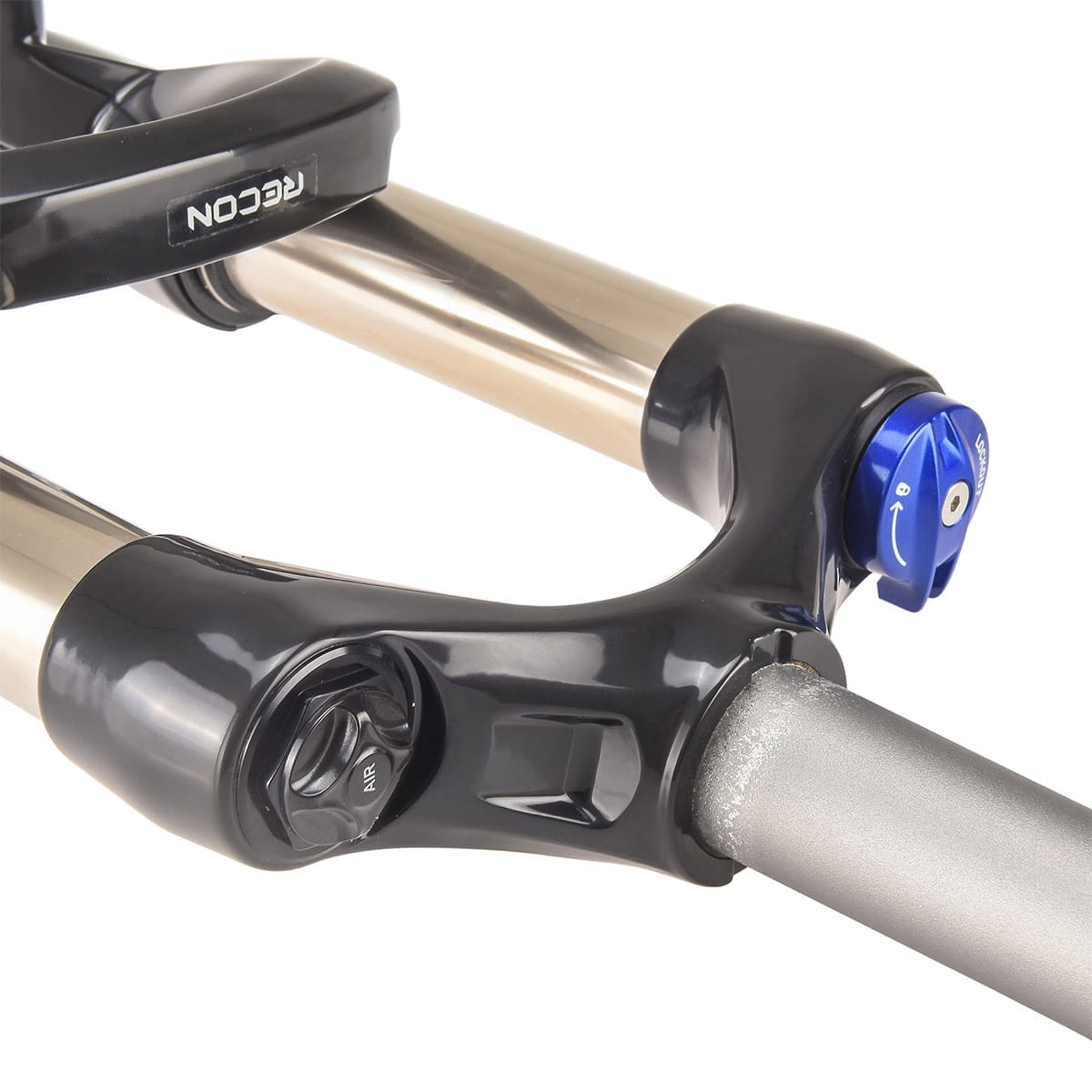 Fourche ROCKSHOX RECON SILVER TK 26 SoloAir 9x100 mm Pivot Droit Noir ...