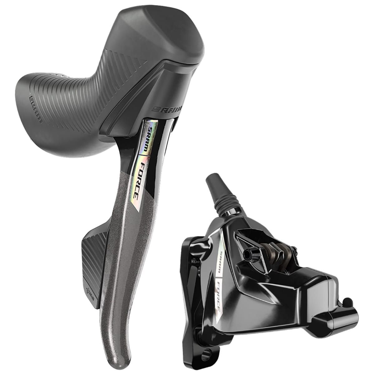Levier Droit et Étrier Arrière SRAM FORCE AXS D2 HRD 12V Flat Mount Sa ...