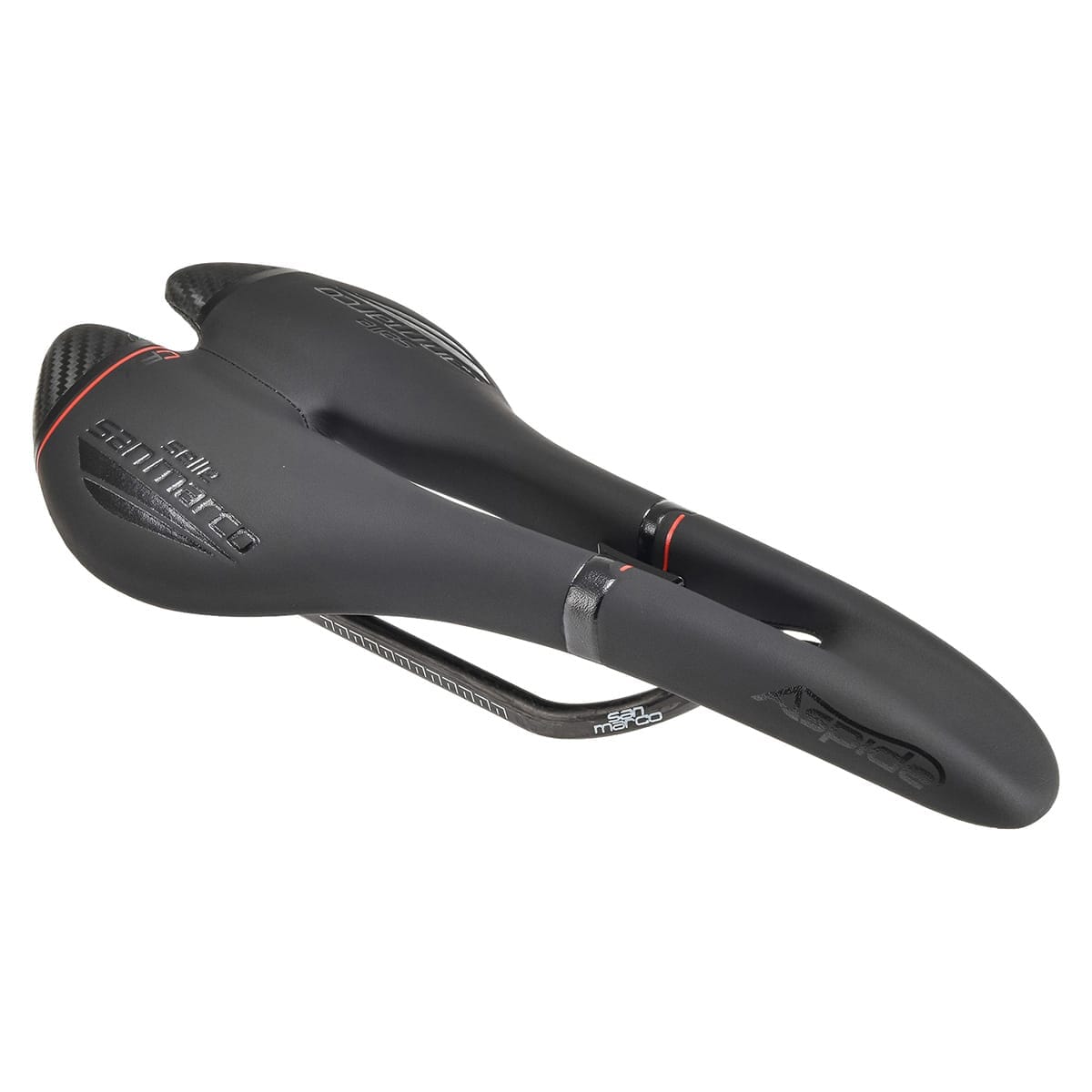Selle SAN MARCO ASPIDE CARBON FX OPEN FIT NARROW Rails Carbone ...