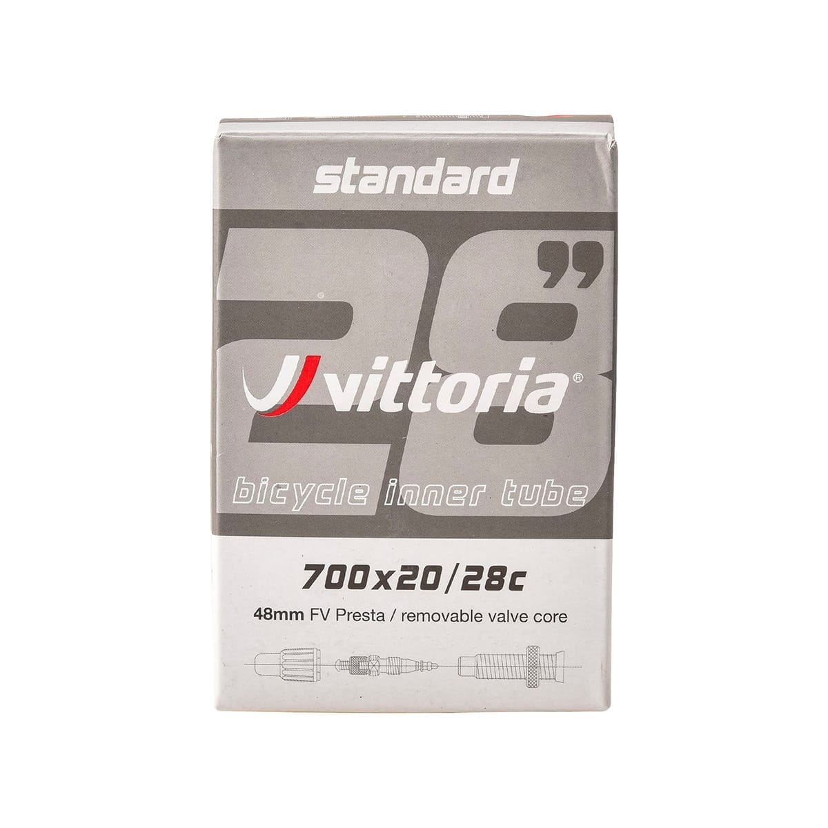 Chambre à Air VITTORIA STANDARD 700x20/28c Butyl Presta – Probikeshop