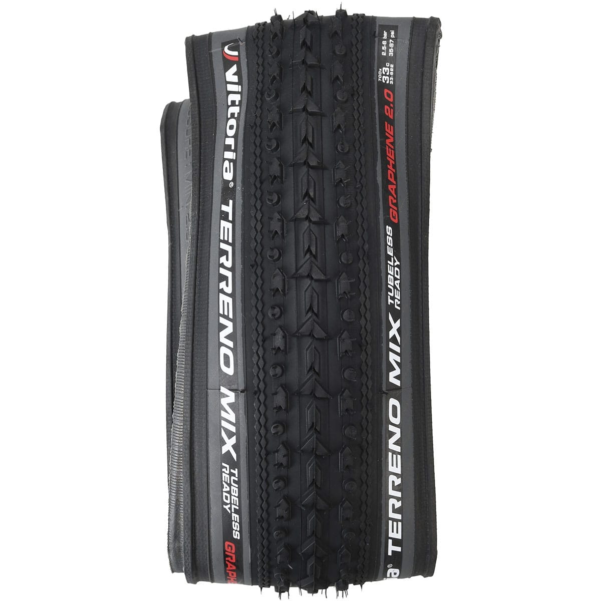 Pneu VITTORIA TERRENO MIX GRAVEL ENDURANCE Graphene G2.0 700x33c Tubel ...