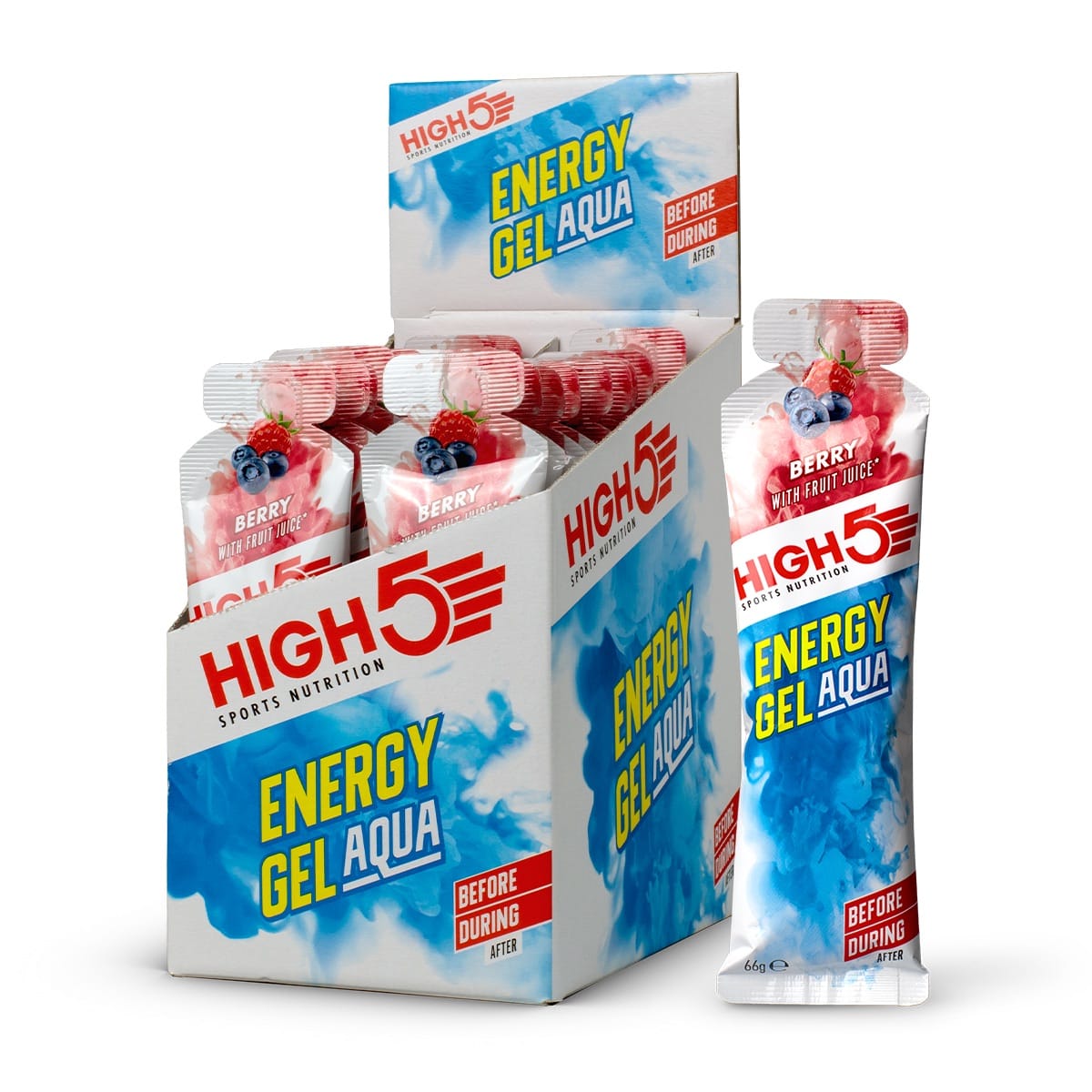 Gel Énergétique HIGH5 ENERGY GEL Aqua (66g) Fruits rouges – Probikeshop
