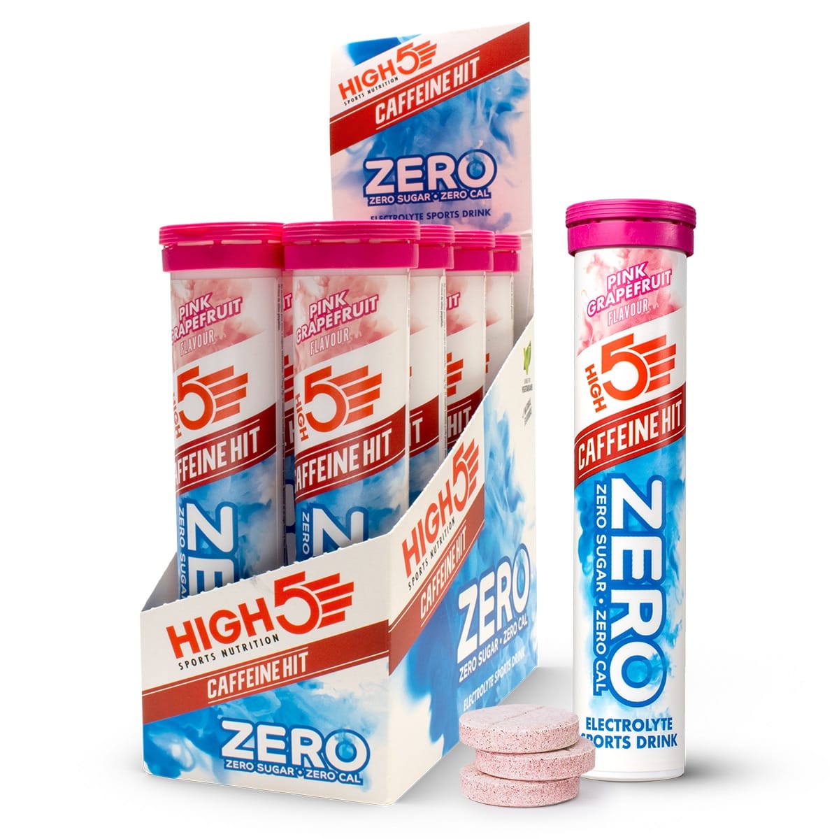Boisson Anticrampe HIGH5 ZERO Caffeine Hit Tube de 20 Pastilles Pample – Probikeshop