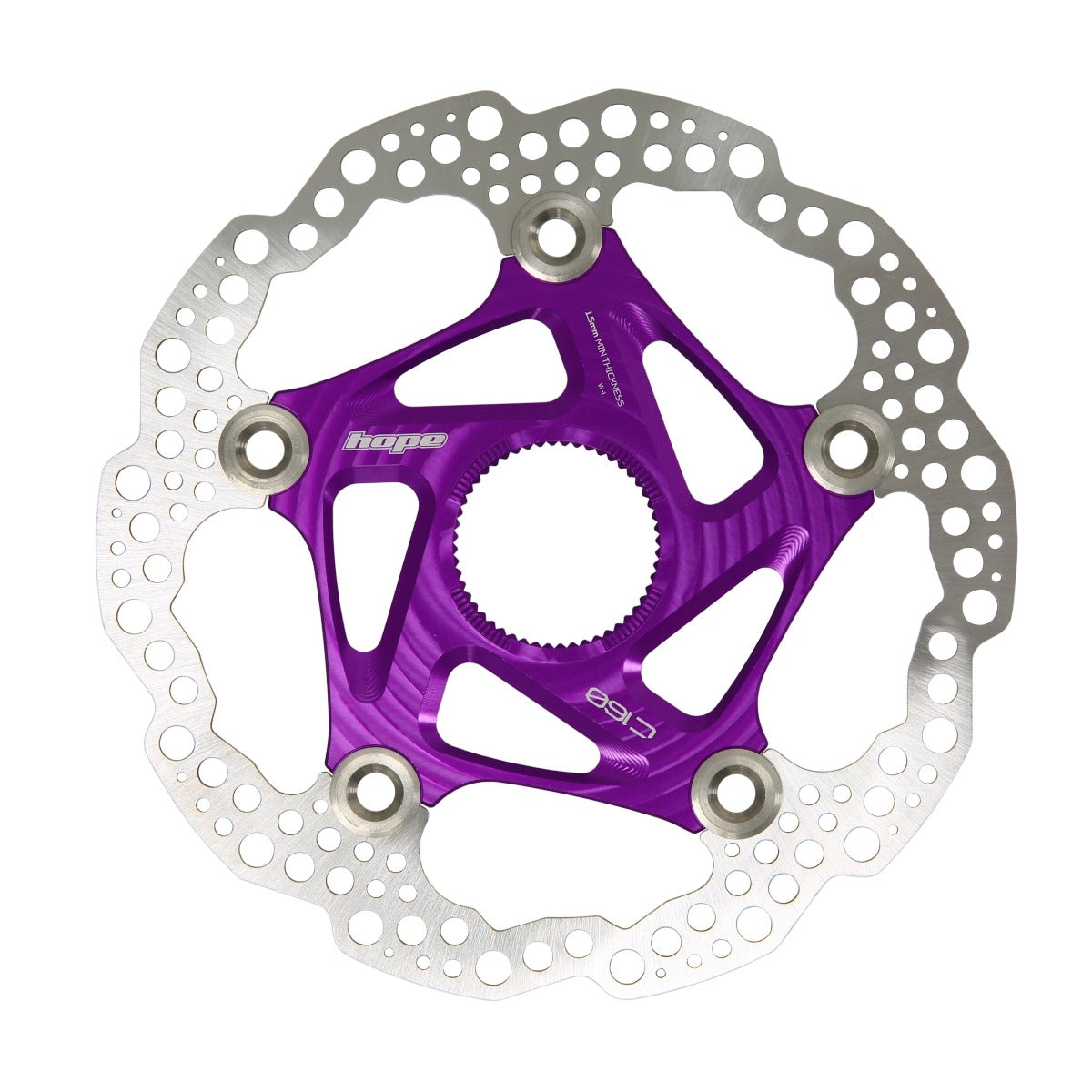 Disque Flottant HOPE CENTER LOCK Violet – Probikeshop